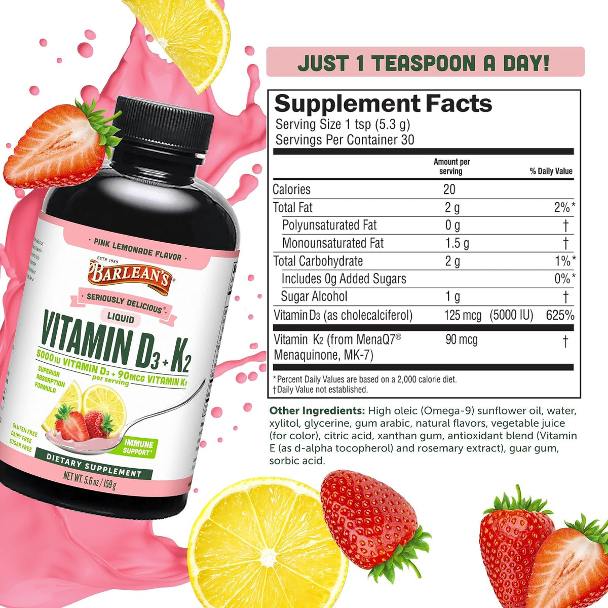 high potency Vitamin D3 K2
