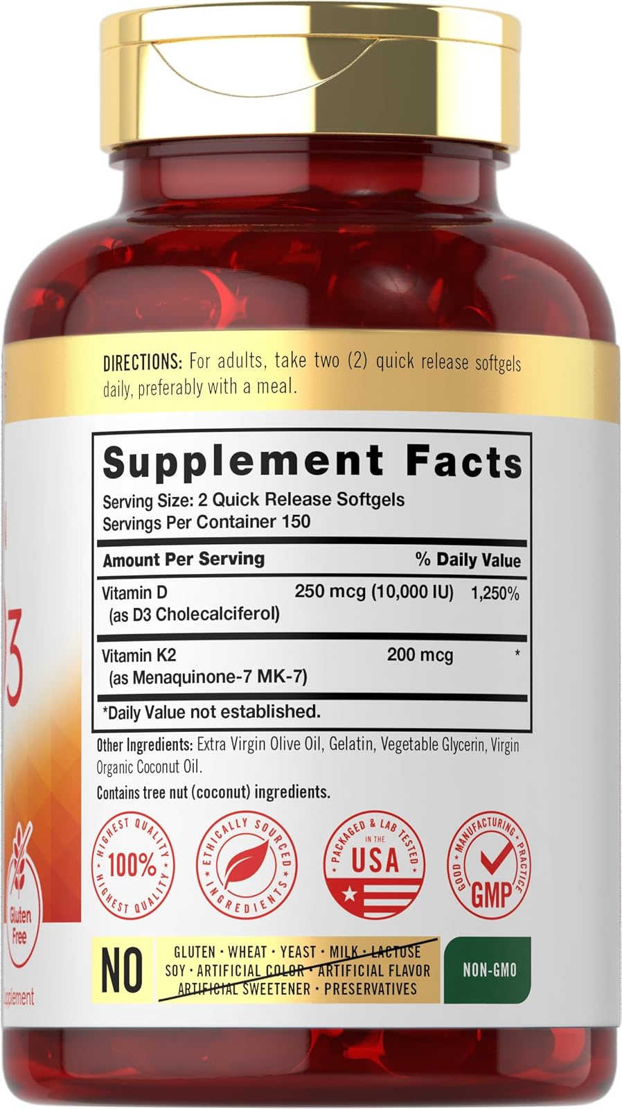 high potency vitamin D3 K2