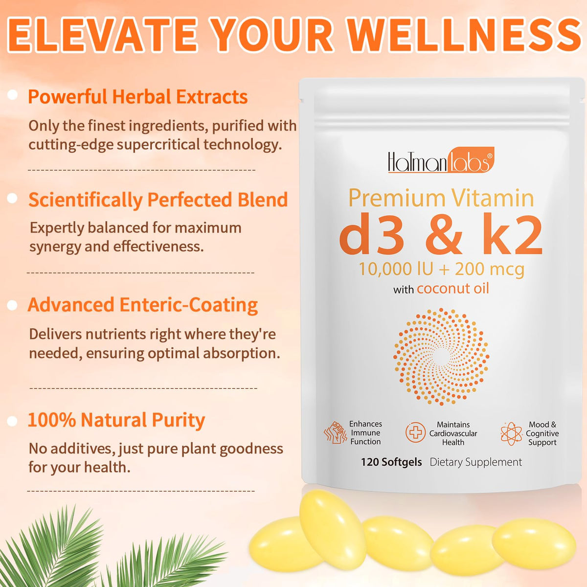high potency vitamin D3 K2