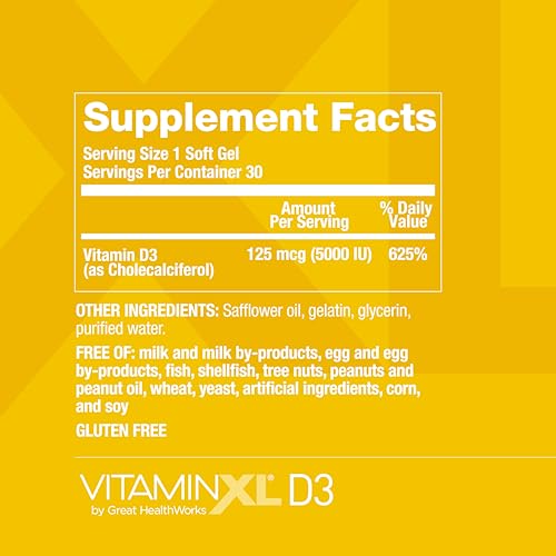 High potency Vitamin D3 softgels