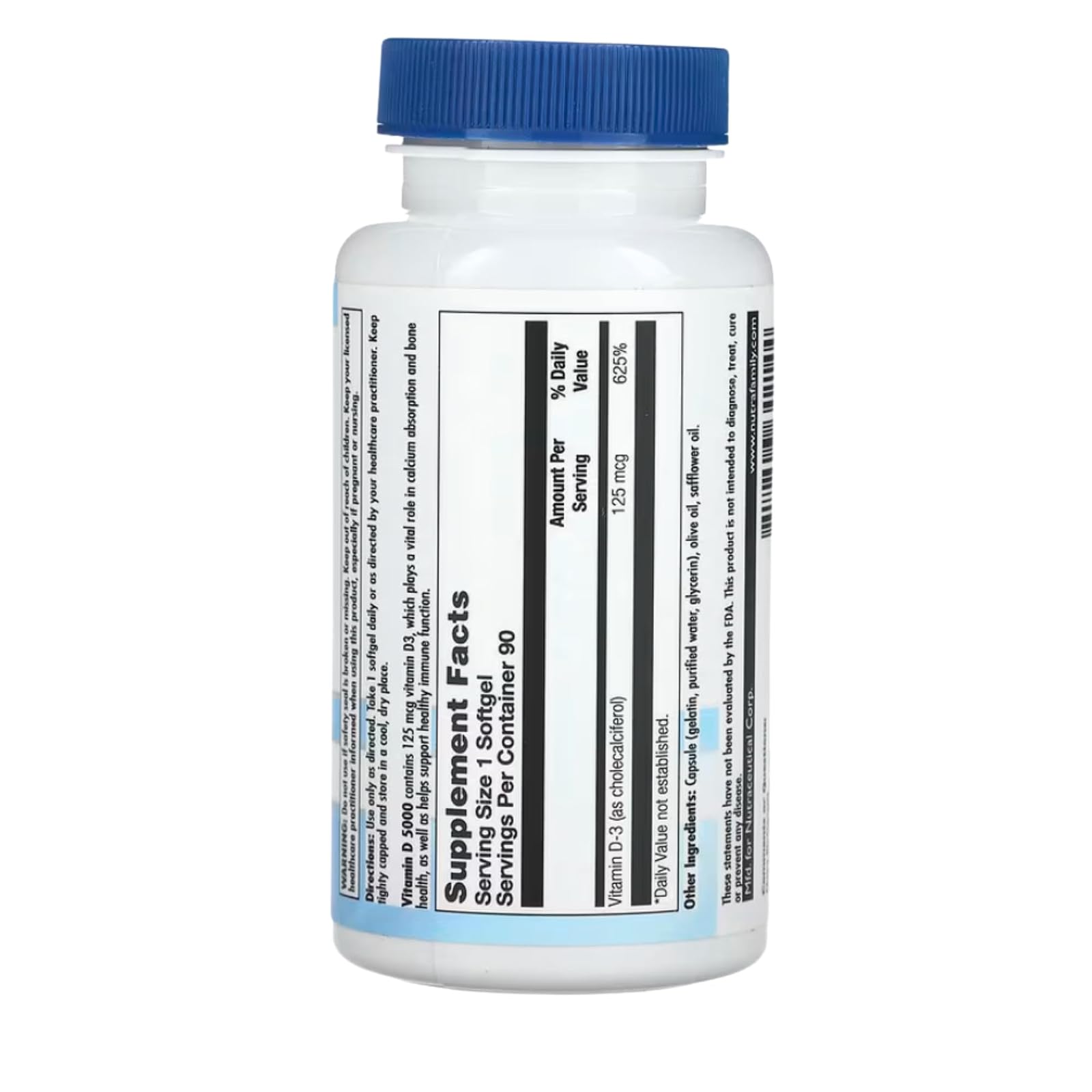 High potency Vitamin D3 softgels