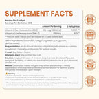 high potency Vitamin D3 softgels