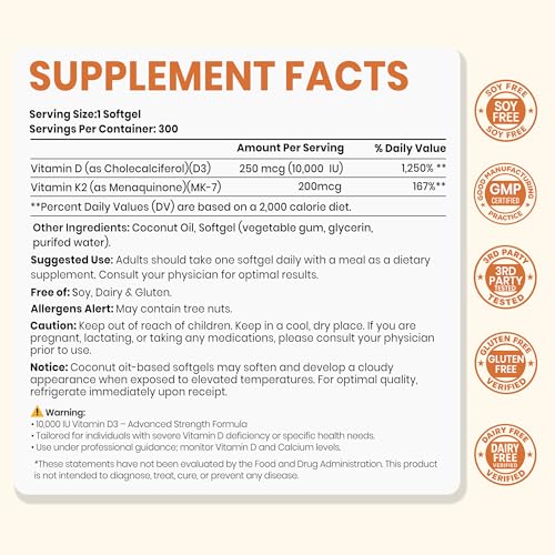 high potency Vitamin D3 softgels