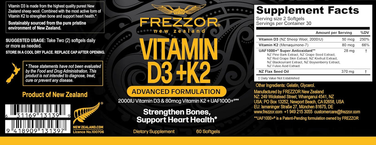High potency Vitamin D3 softgels