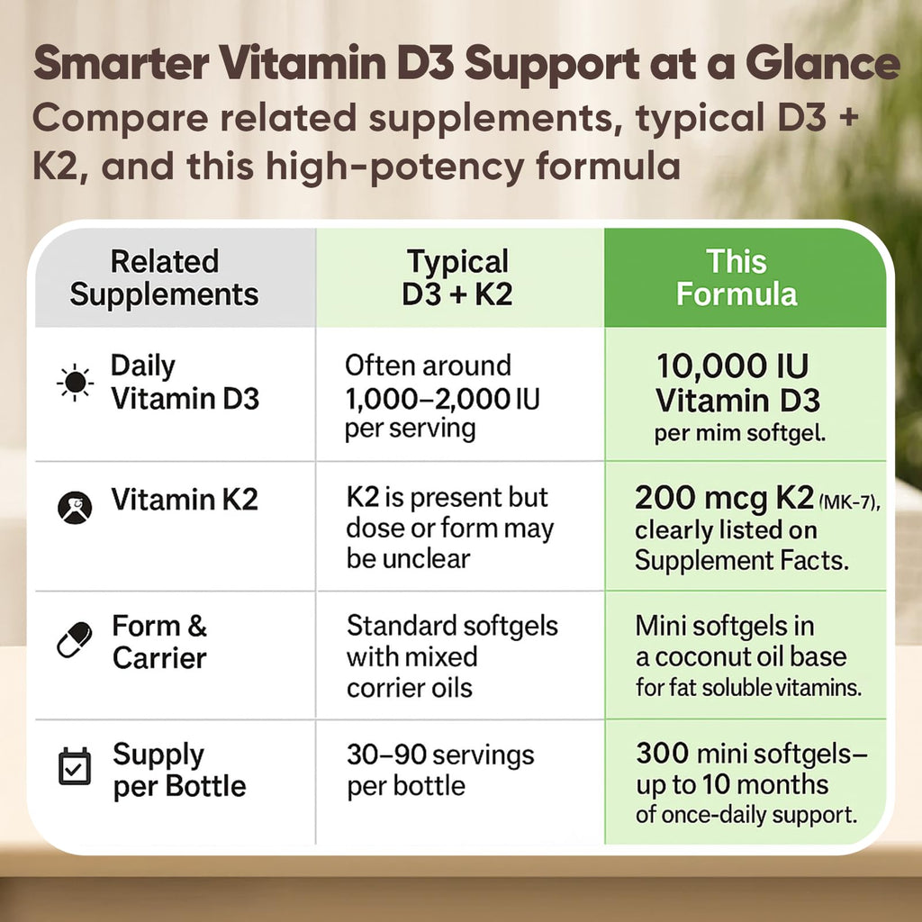 High potency Vitamin D3 softgels