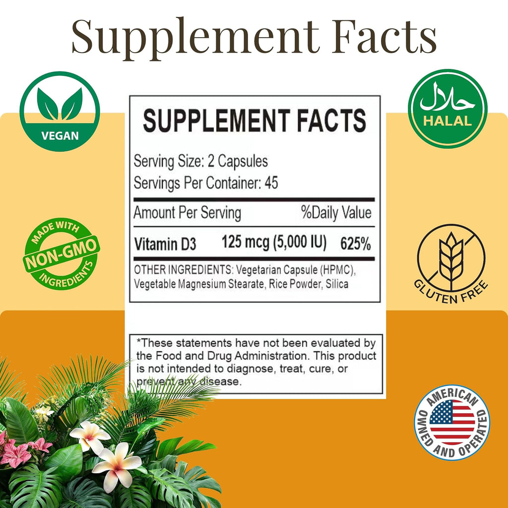 High potency Vitamin D3 supplement