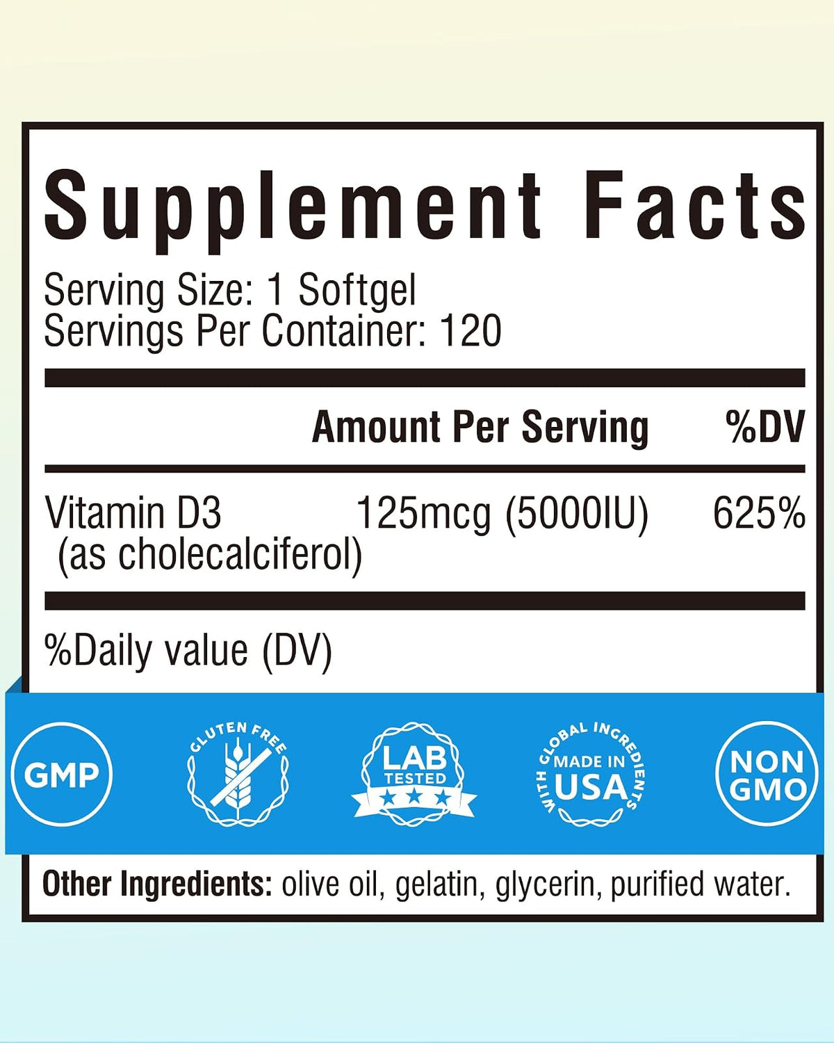 high potency Vitamin D3 supplement