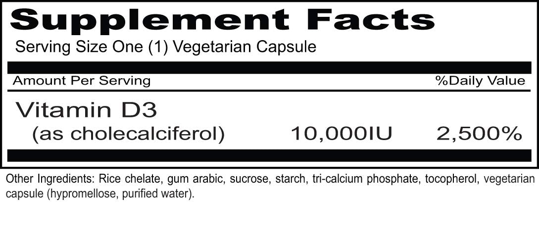high potency Vitamin D3 supplement