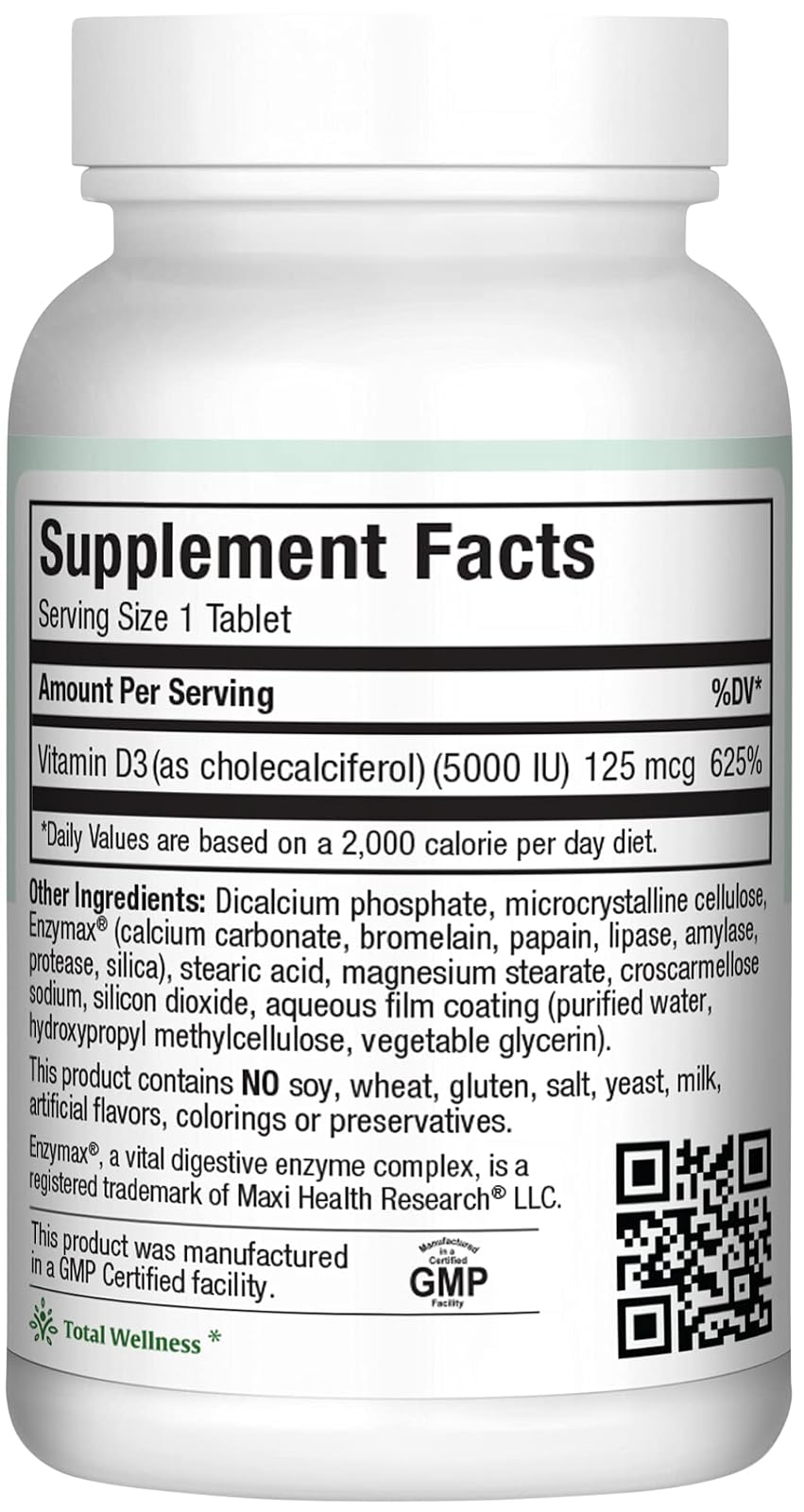 High potency vitamin D3 supplement