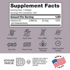 High potency Vitamin D3 supplement