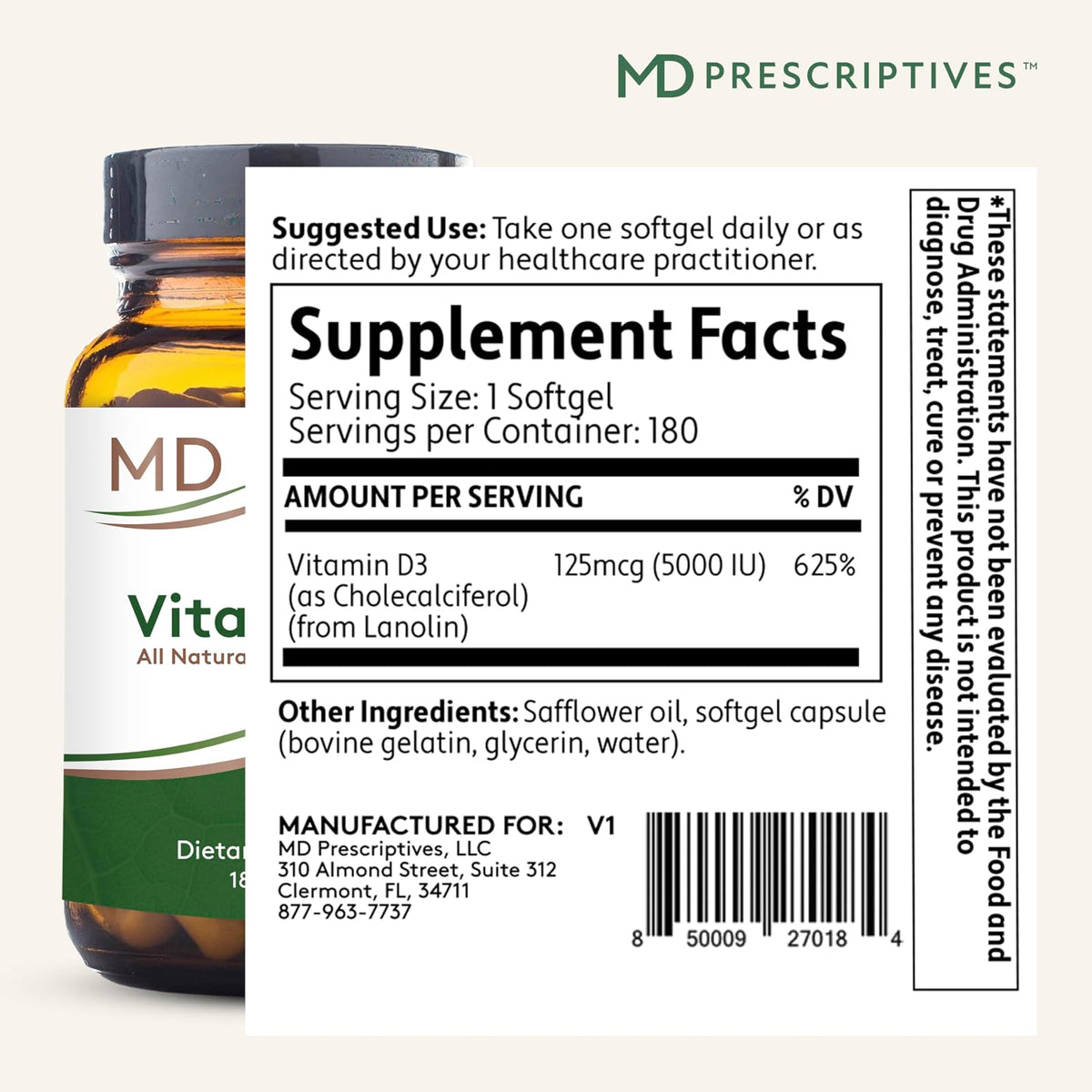 high potency Vitamin D3 supplement