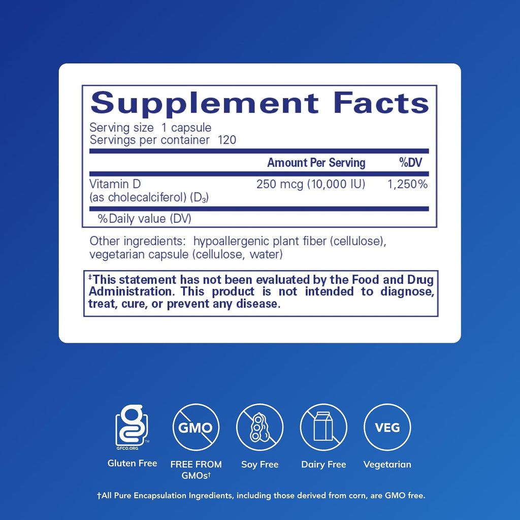 High potency Vitamin D3 supplement