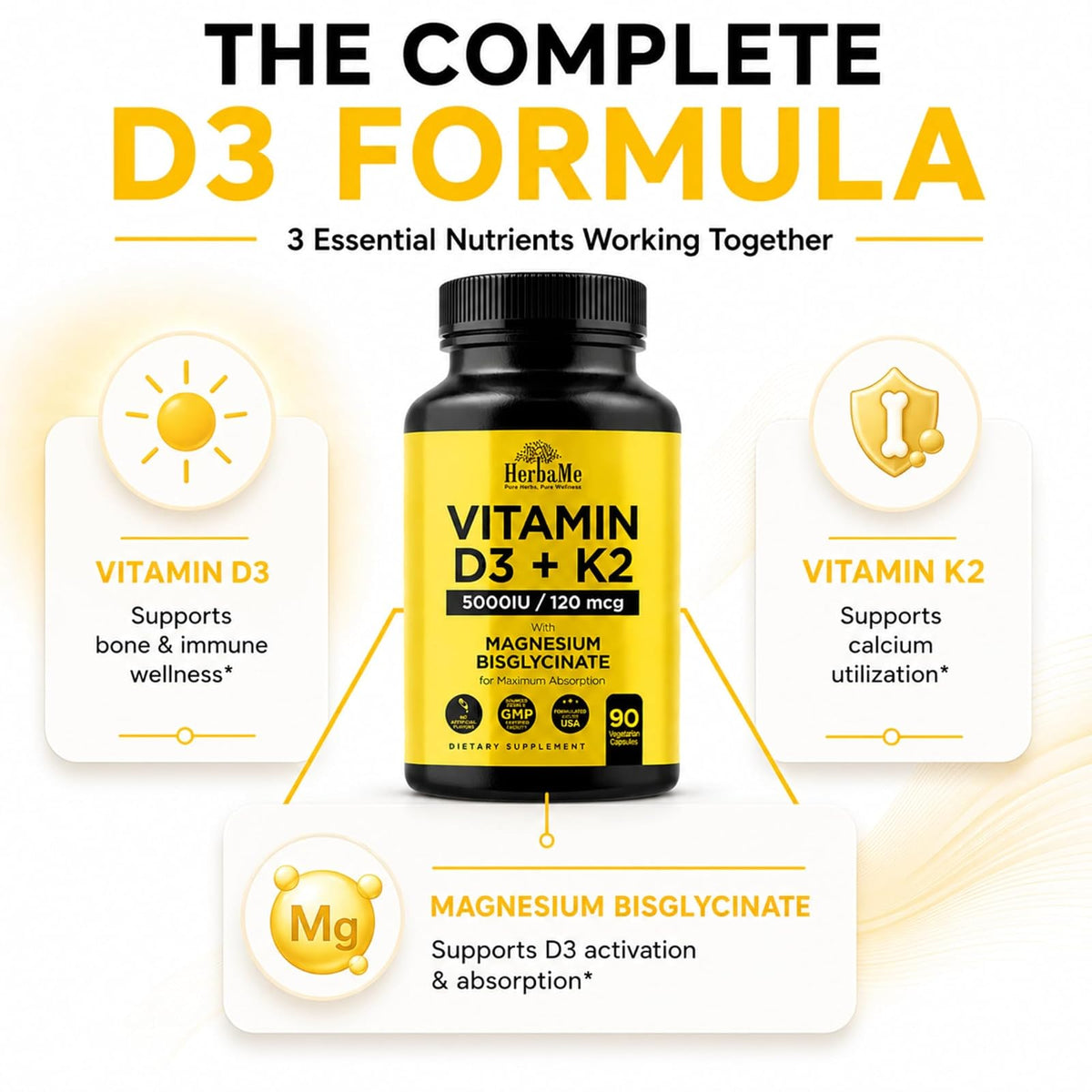 High potency vitamin D3 supplement