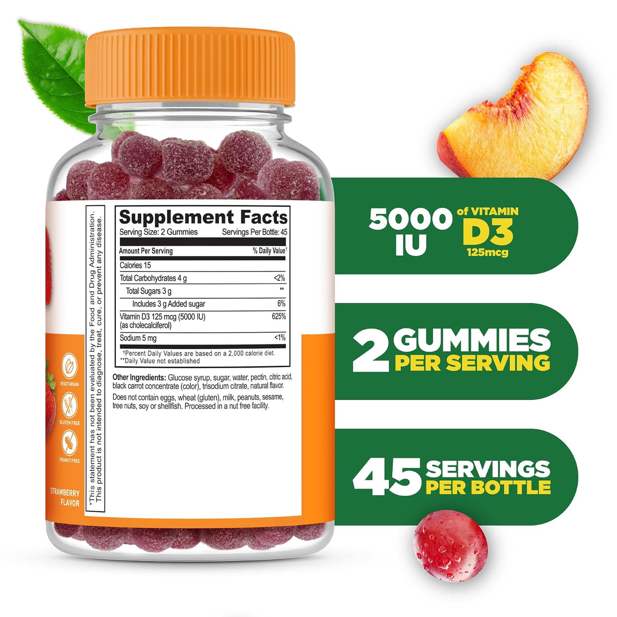 High potency vitamin D3 supplement