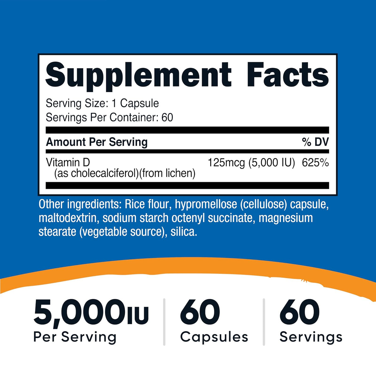High potency Vitamin D3 supplement