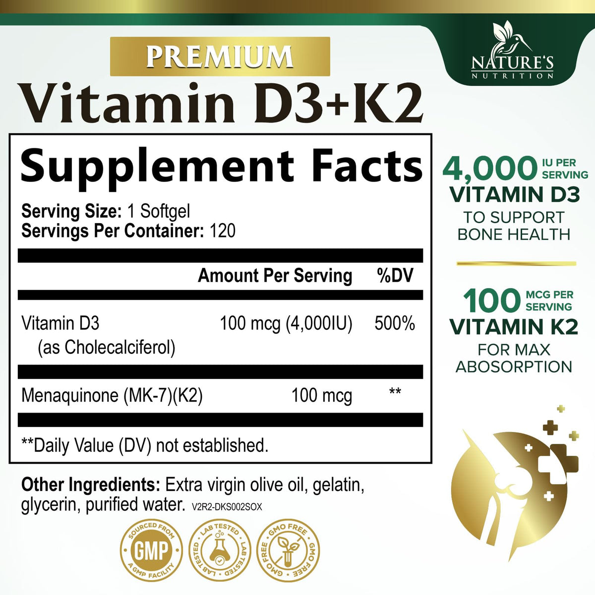 High potency vitamin D3 supplement