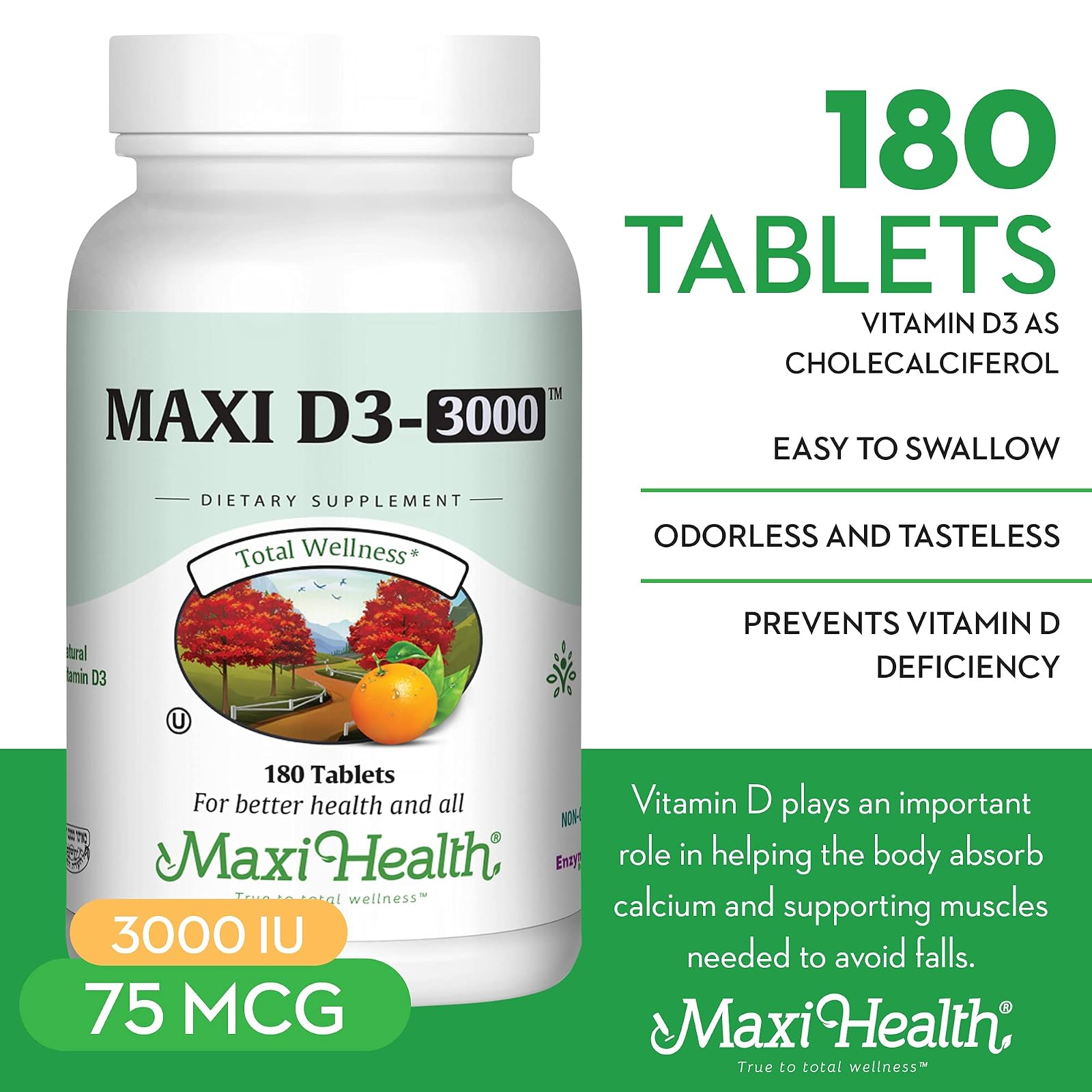 High potency Vitamin D3 tablets