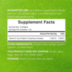 High potency vitamin E 1000 IU
