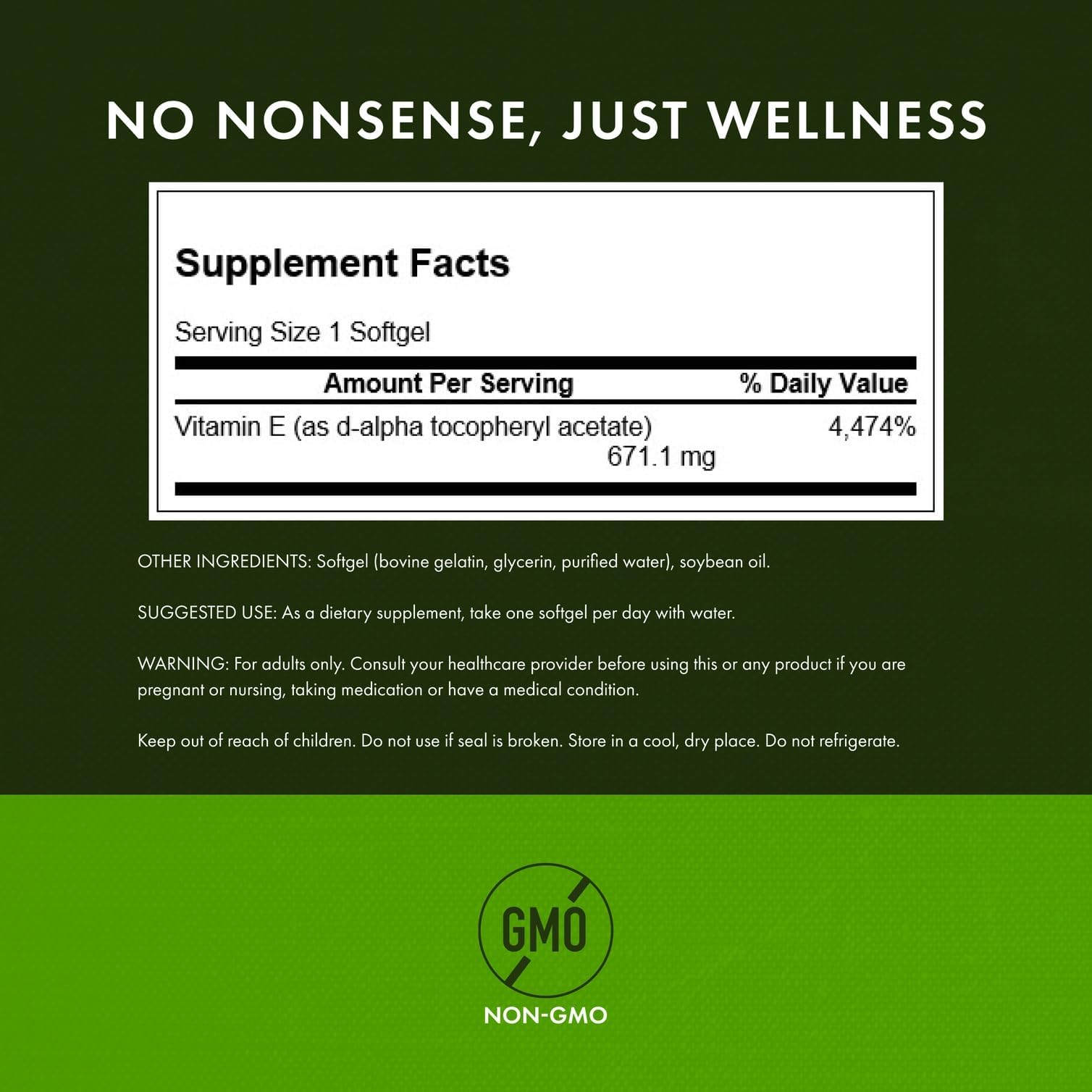 high potency vitamin E 1000 IU