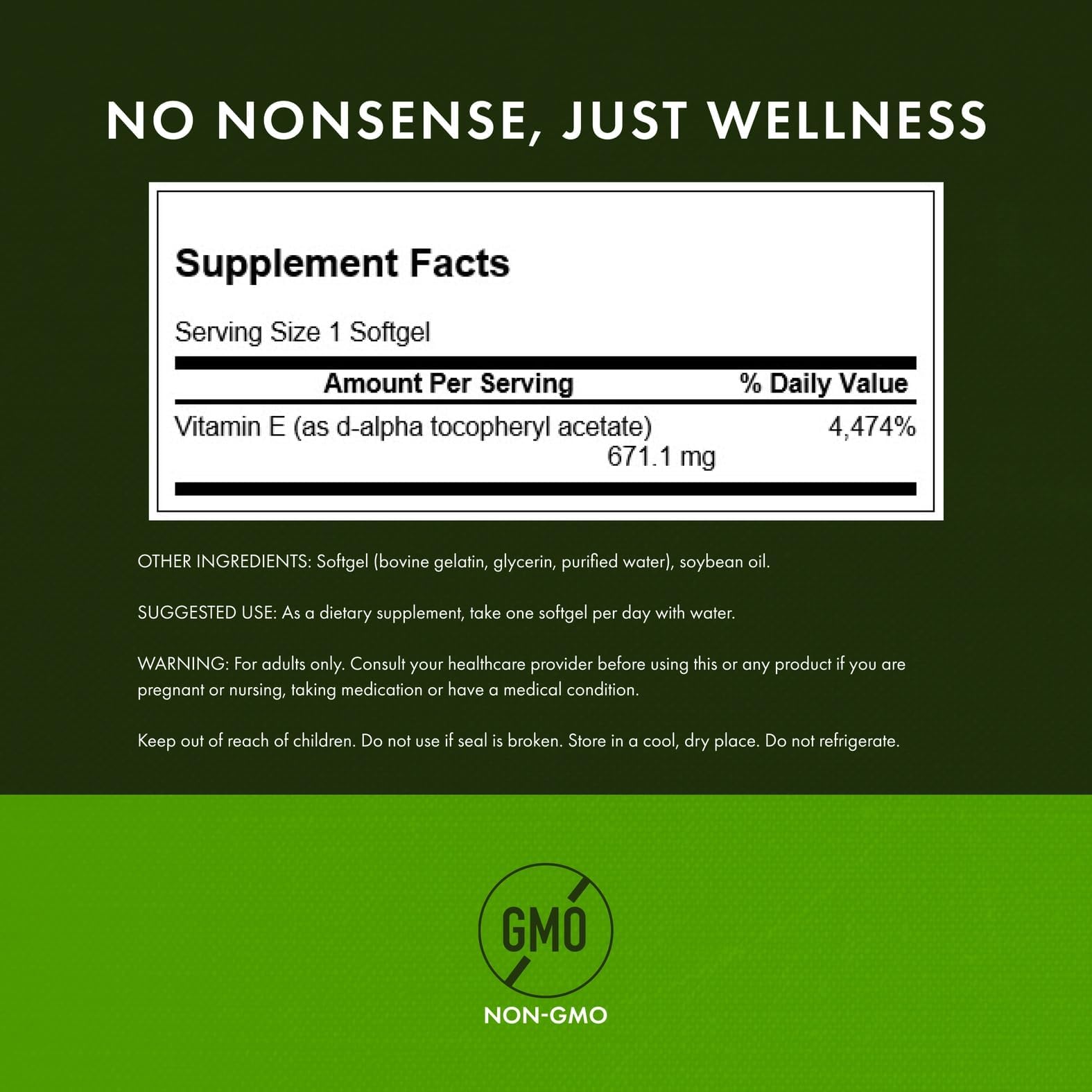high potency vitamin E 1000 IU