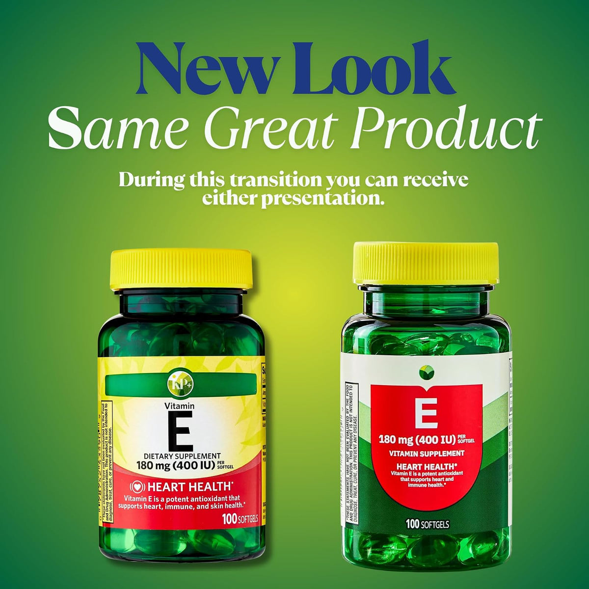 High potency Vitamin E 180 mg capsules