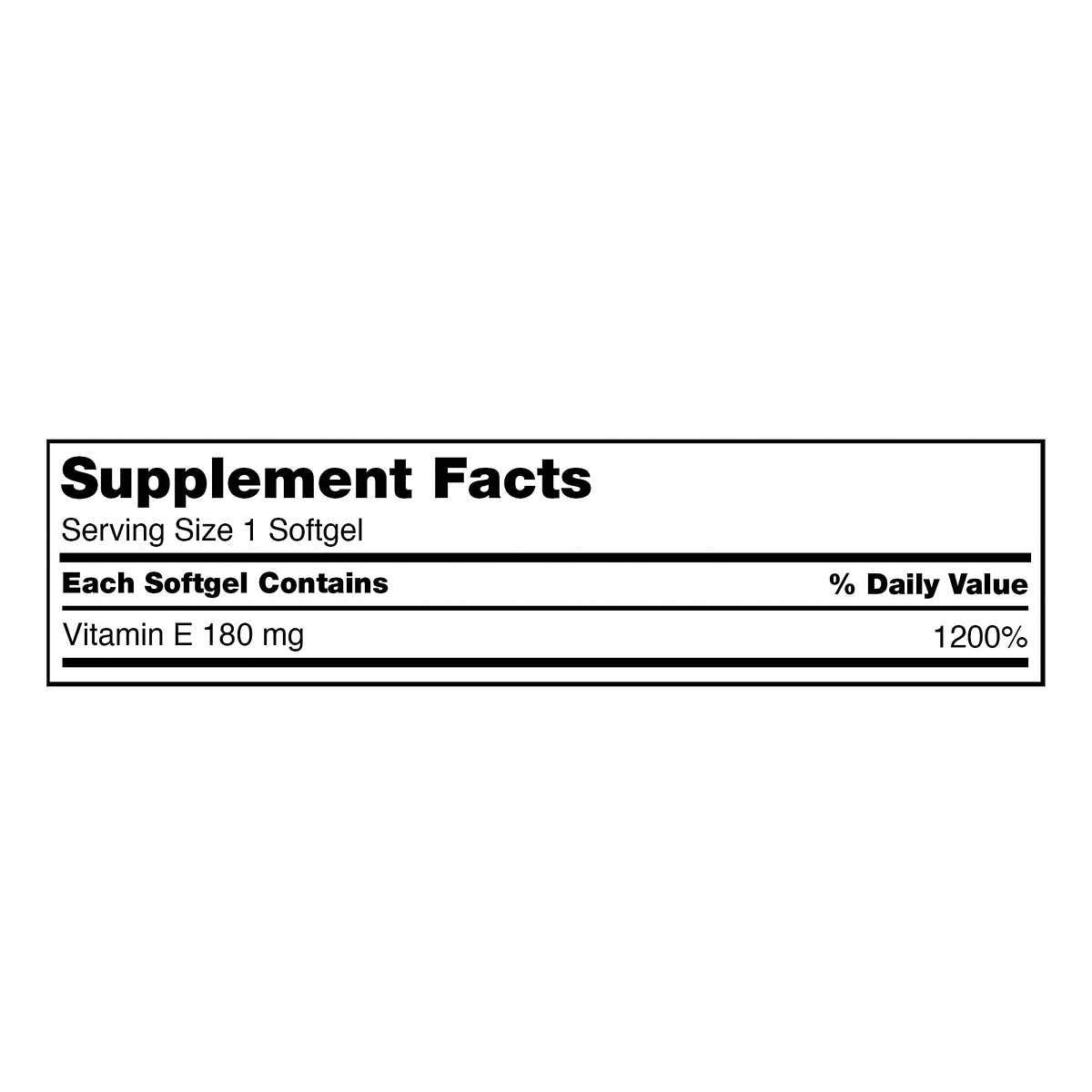high potency vitamin E 180 mg