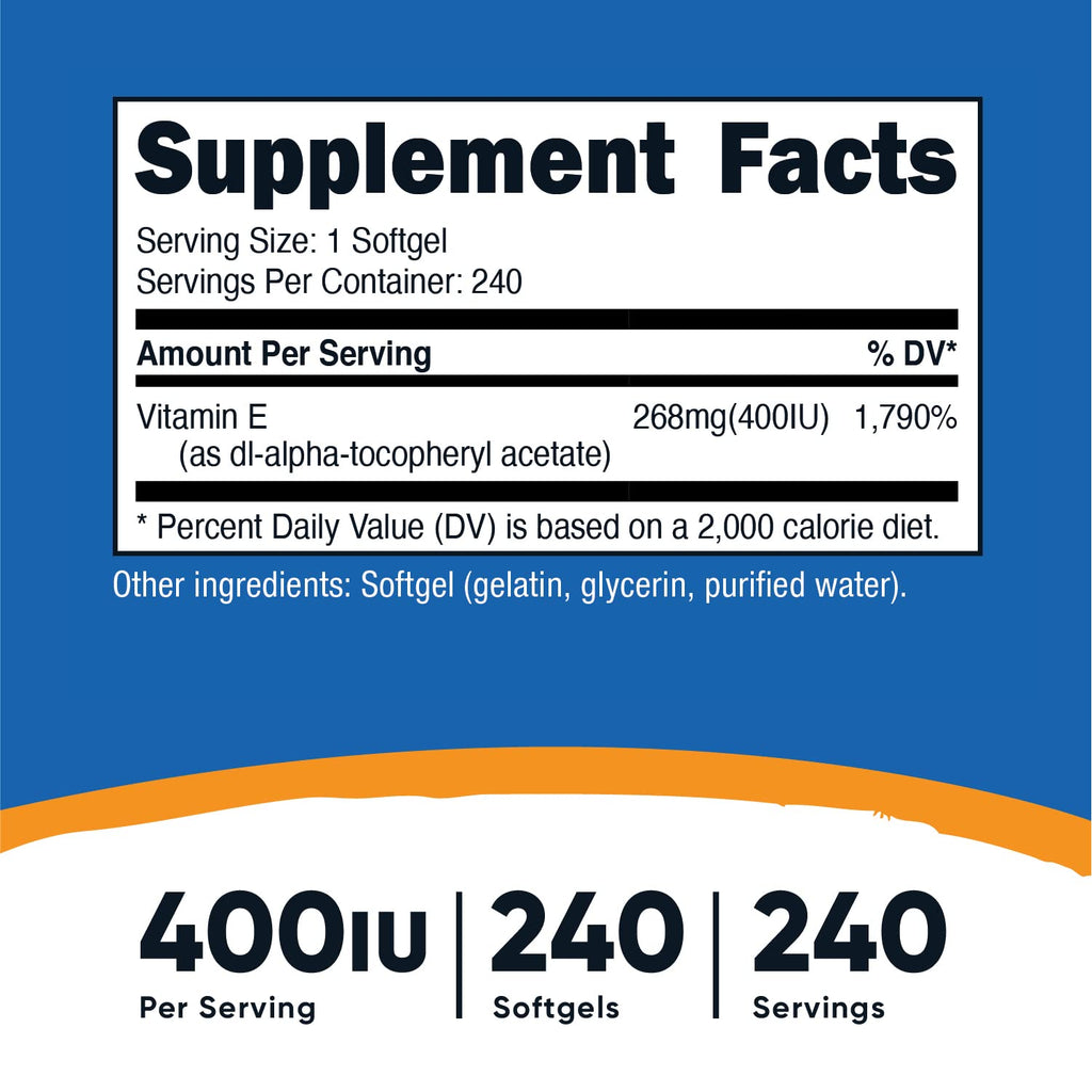 high potency vitamin e 400 IU