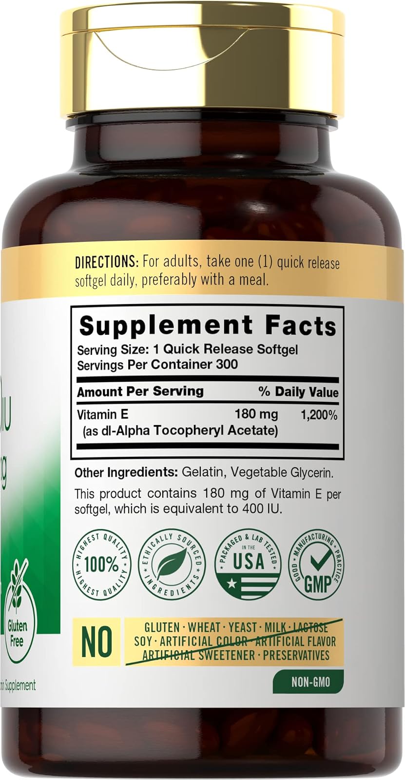 high potency vitamin E 400 IU