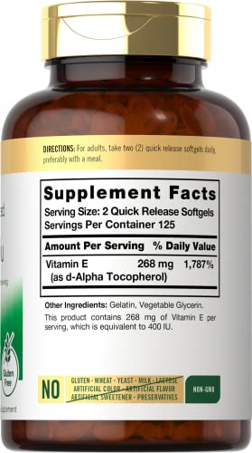 High potency vitamin E 400 IU