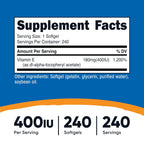 high potency vitamin E 400 IU