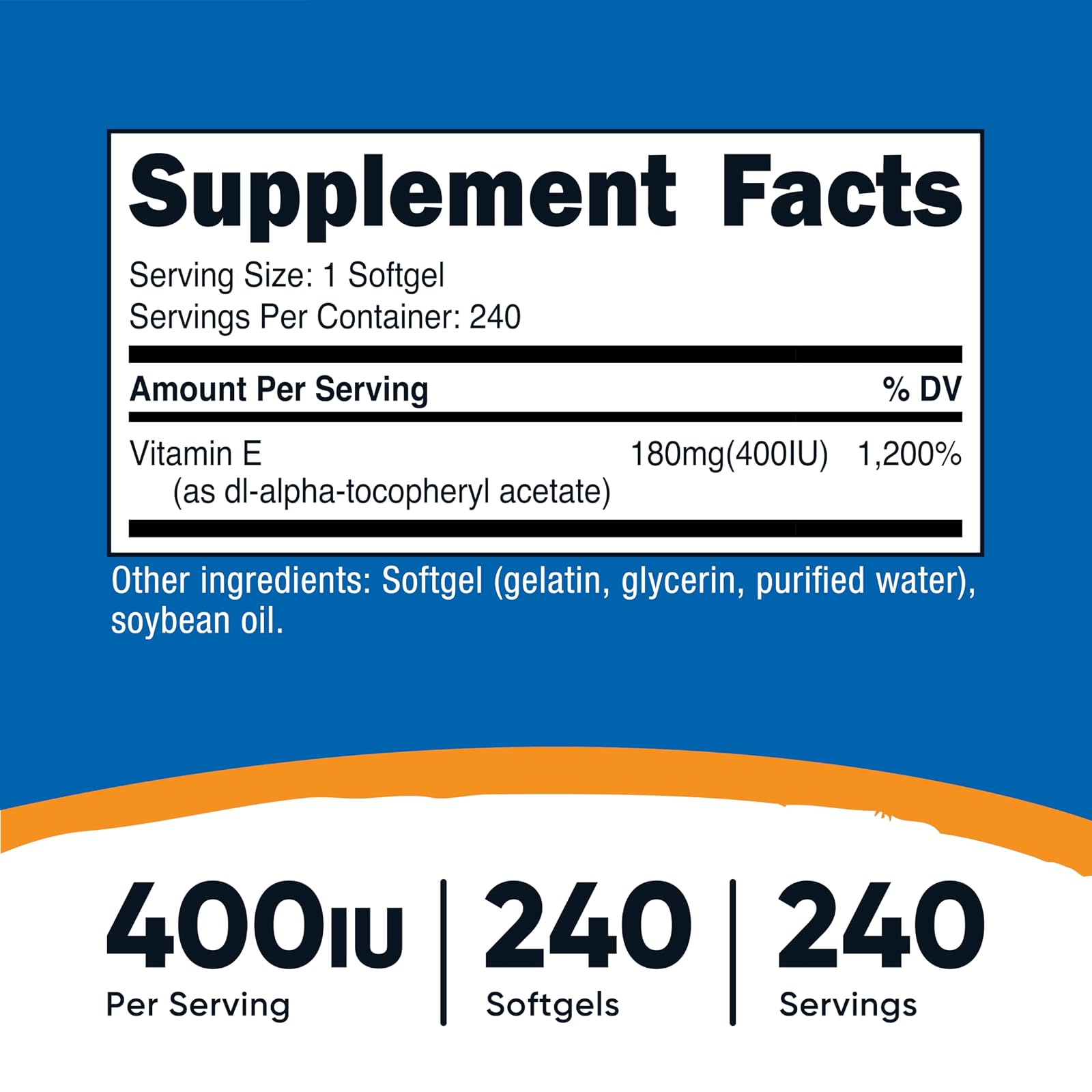 high potency vitamin E 400 IU
