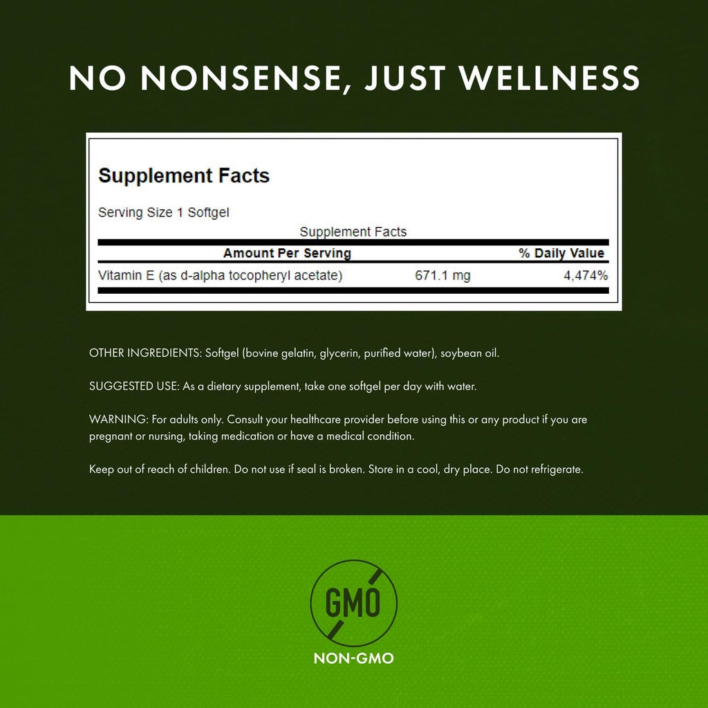 high potency vitamin e D-Alpha