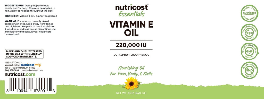 high potency vitamin E oil