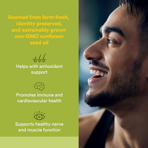 High potency vitamin E softgels