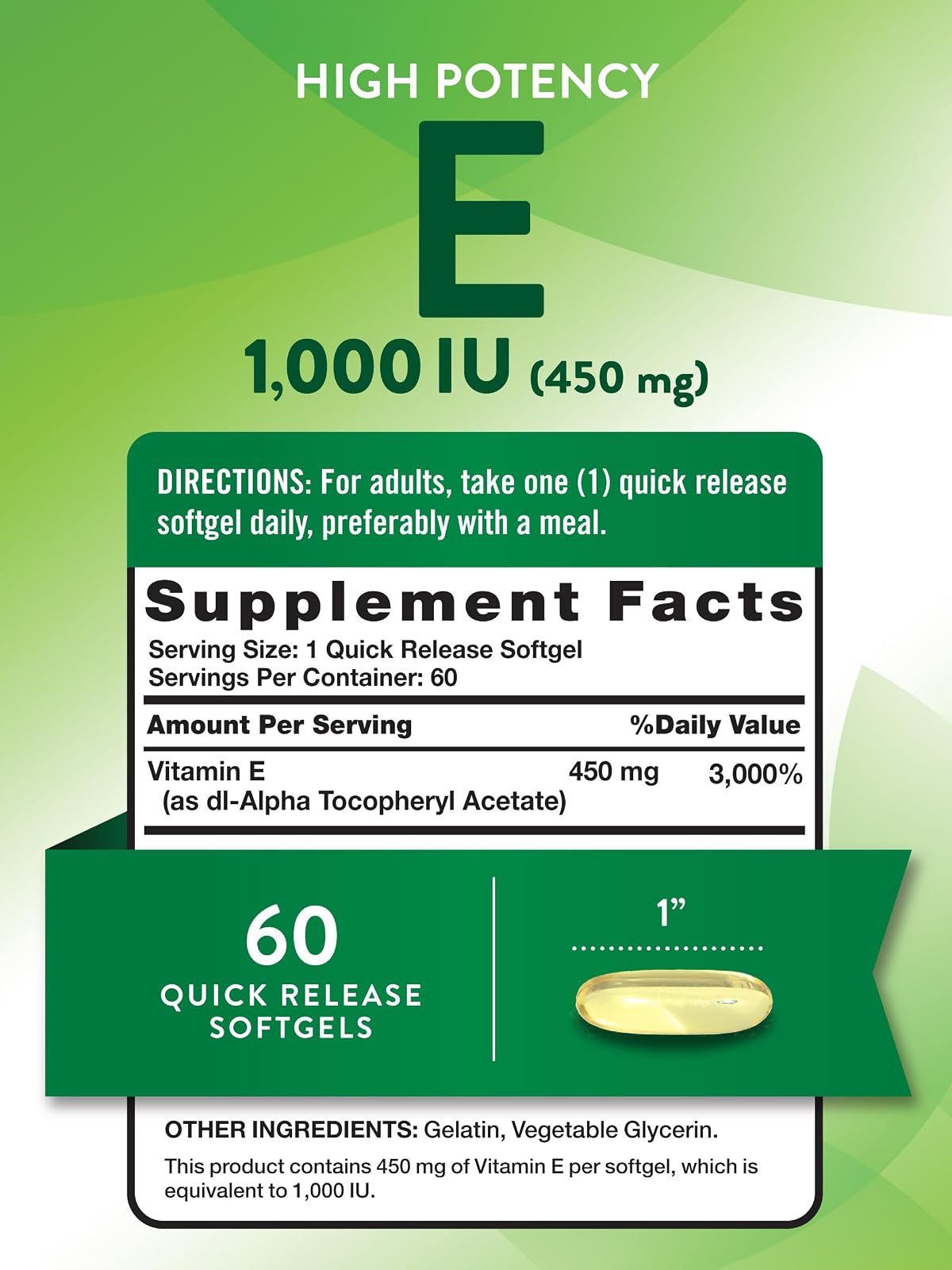 high potency vitamin e supplement