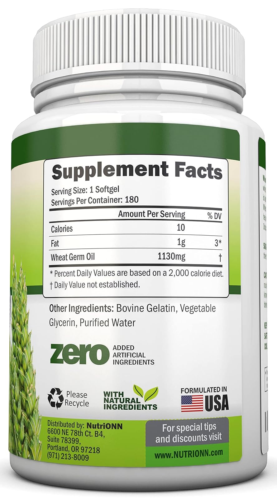 High potency vitamin E supplement