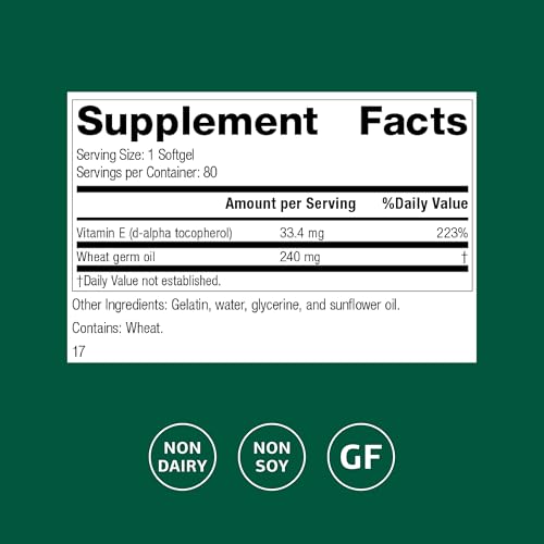 High potency vitamin E supplement