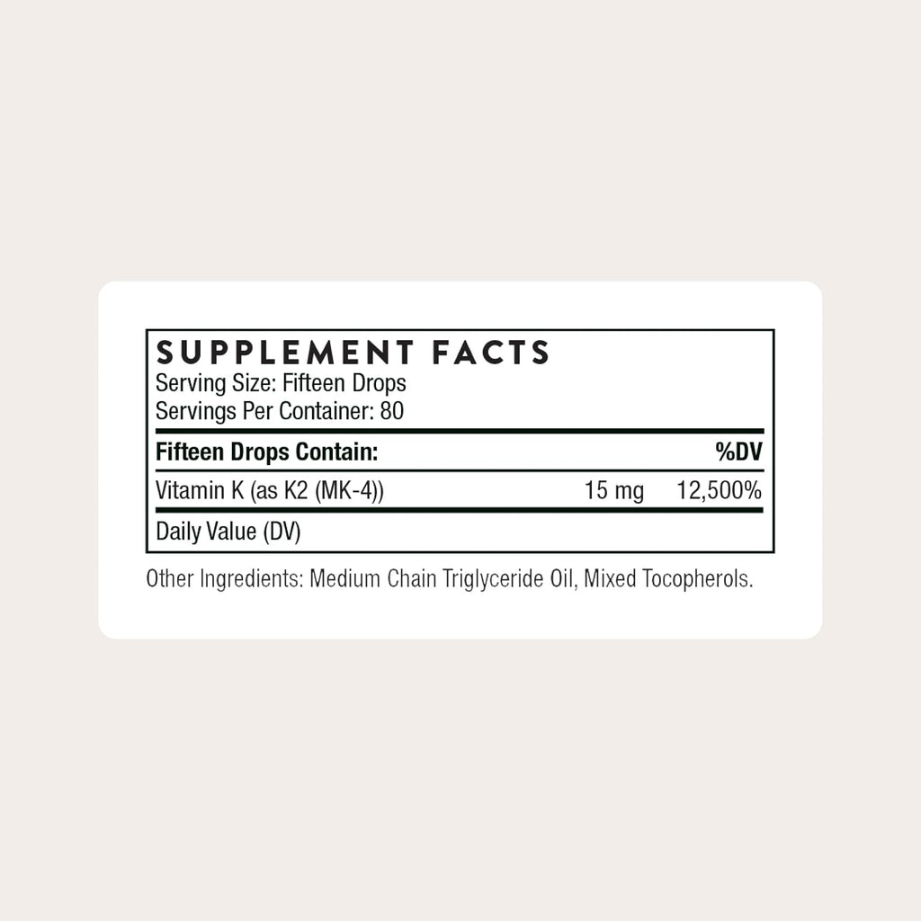 high potency vitamin K for health