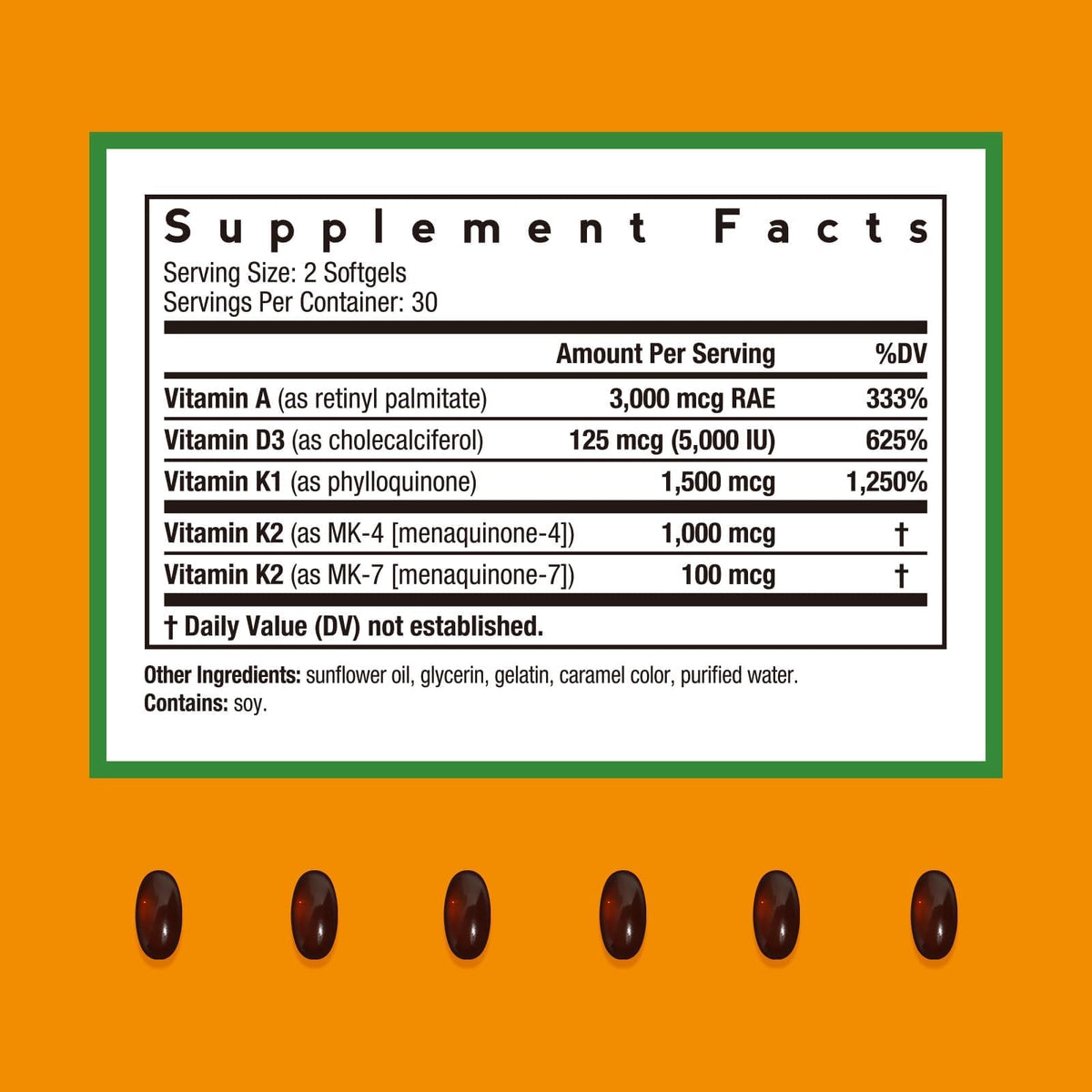 high potency Vitamin K supplement