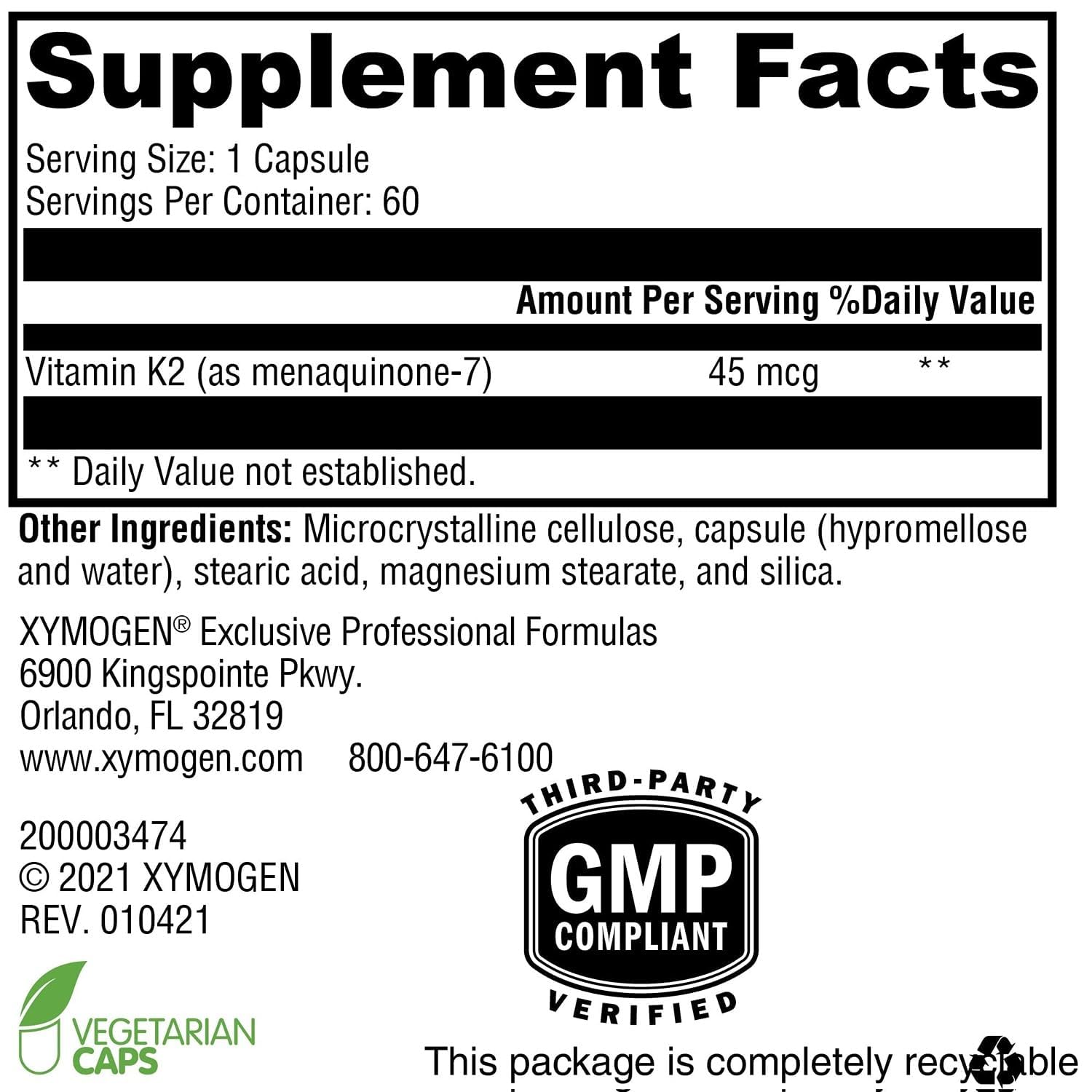 high potency vitamin K supplement
