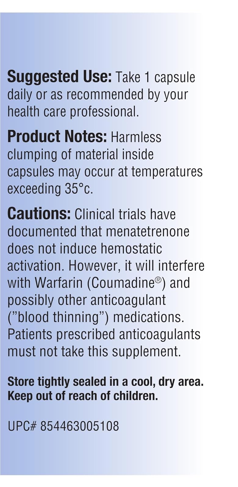high potency vitamin K supplement