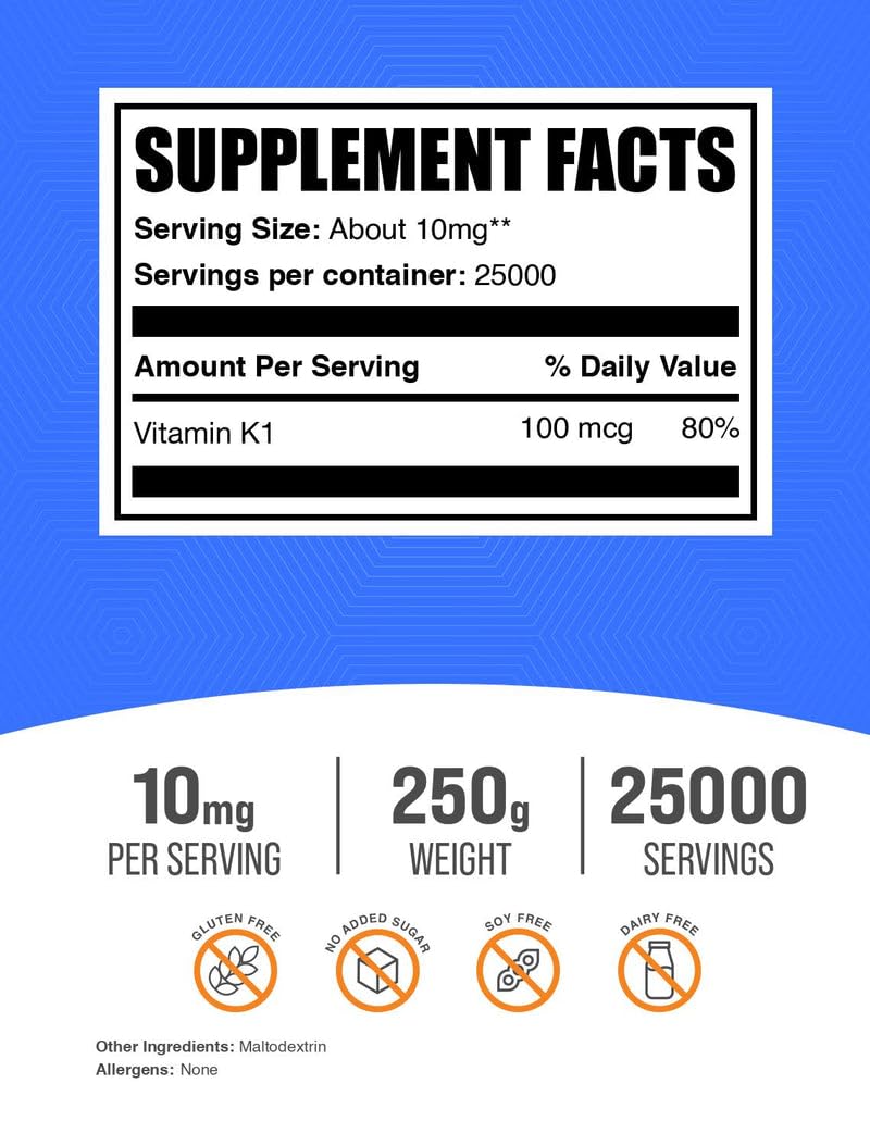 high potency vitamin k1 10 mg