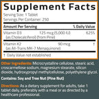 High potency Vitamin K2 MK-7 formula