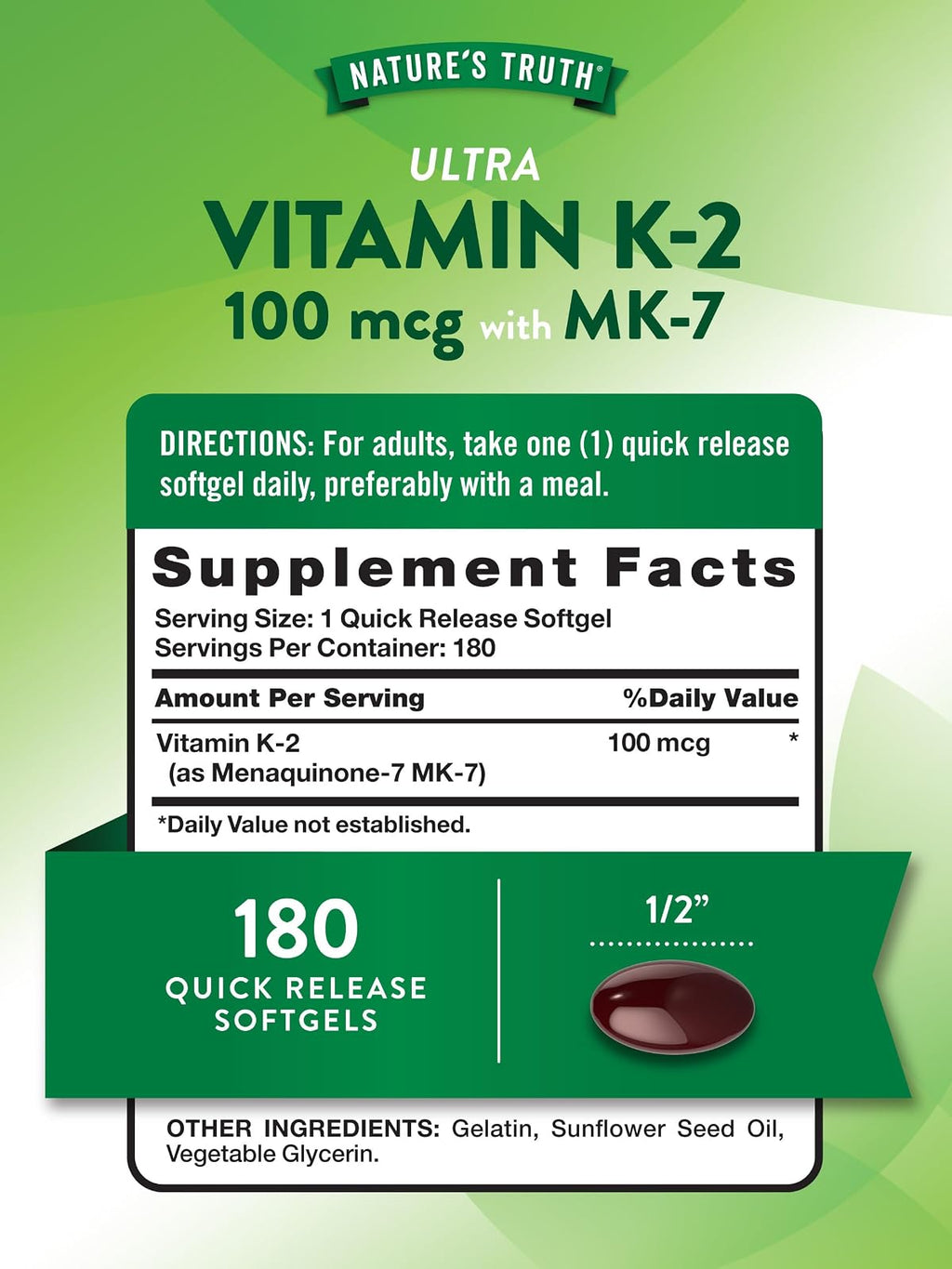 high potency vitamin K2 MK-7 supplement