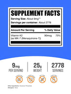 High potency Vitamin K2 MK-7