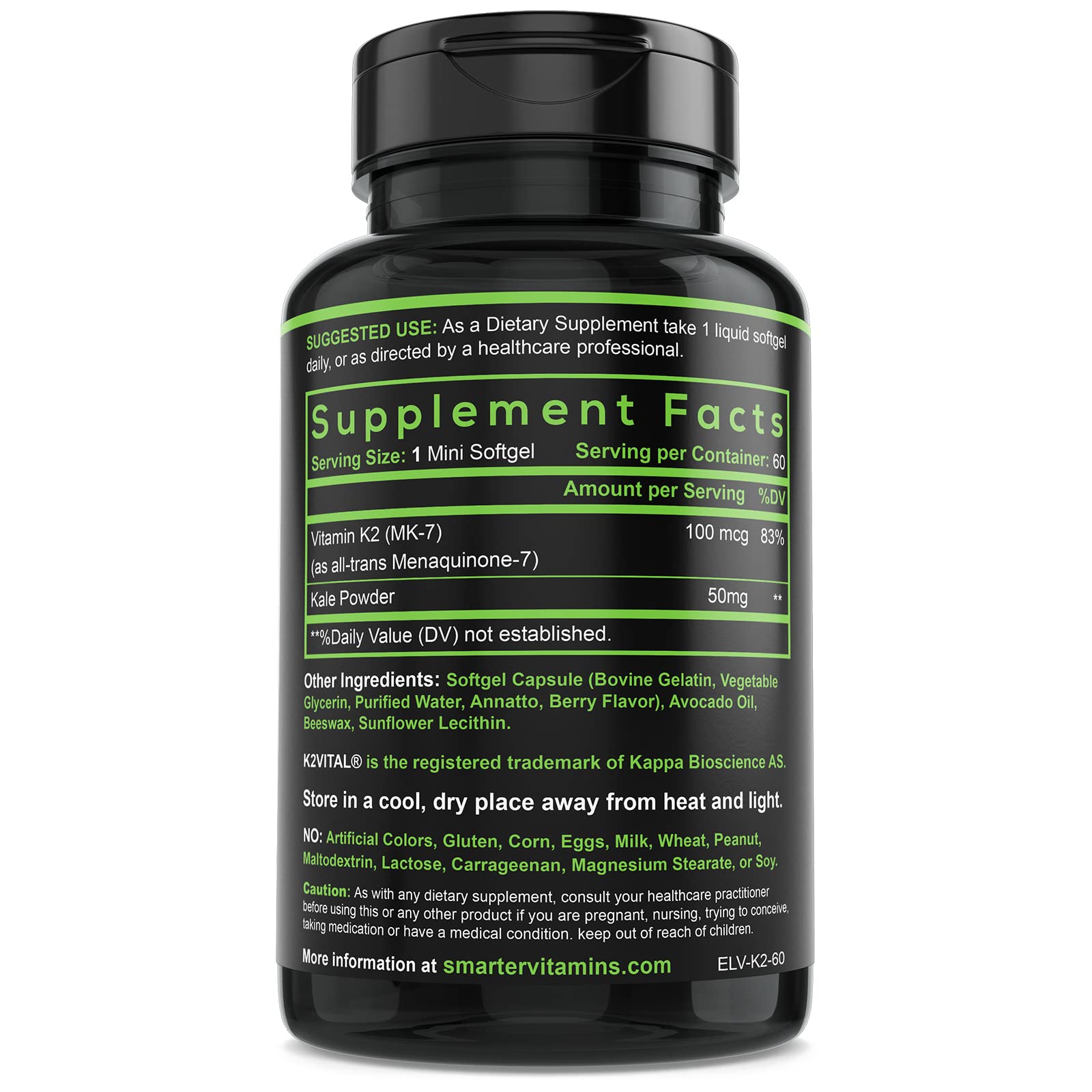 high potency vitamin k2 mk7 100 mcg
