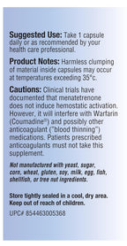 high potency vitamin K2 MK7 capsules