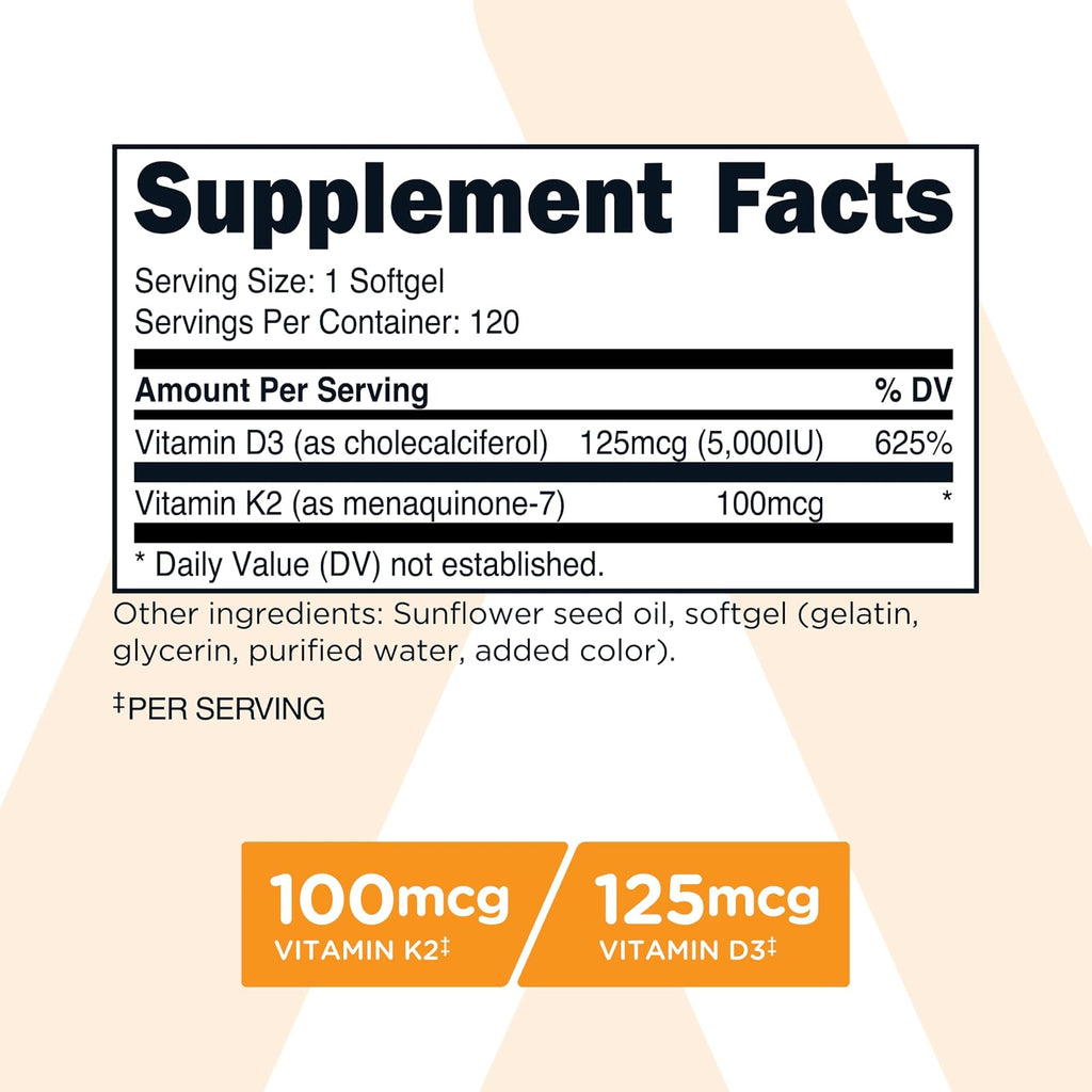 High potency Vitamin K2 MK7 supplement