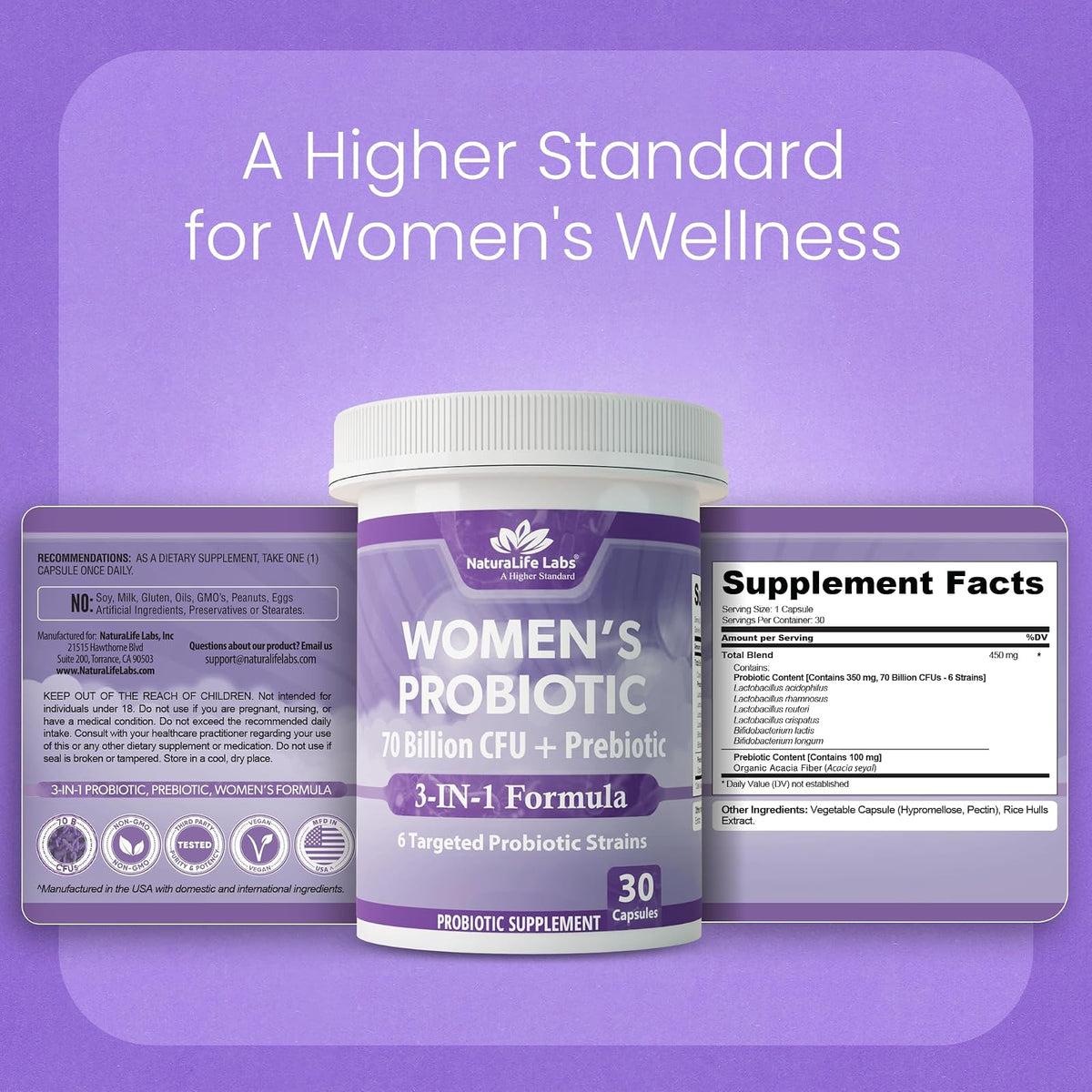 high potency women's probiotic supplement