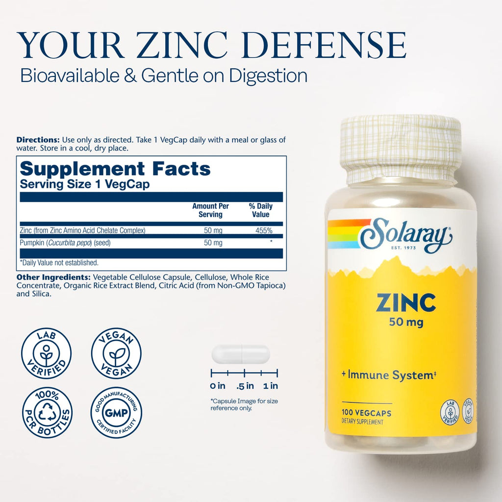 high potency zinc 50 mg supplement